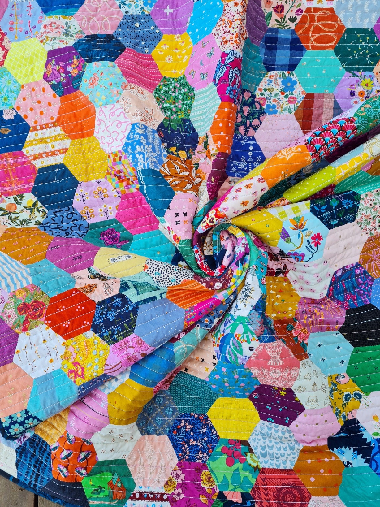 hexagon quilting patterns