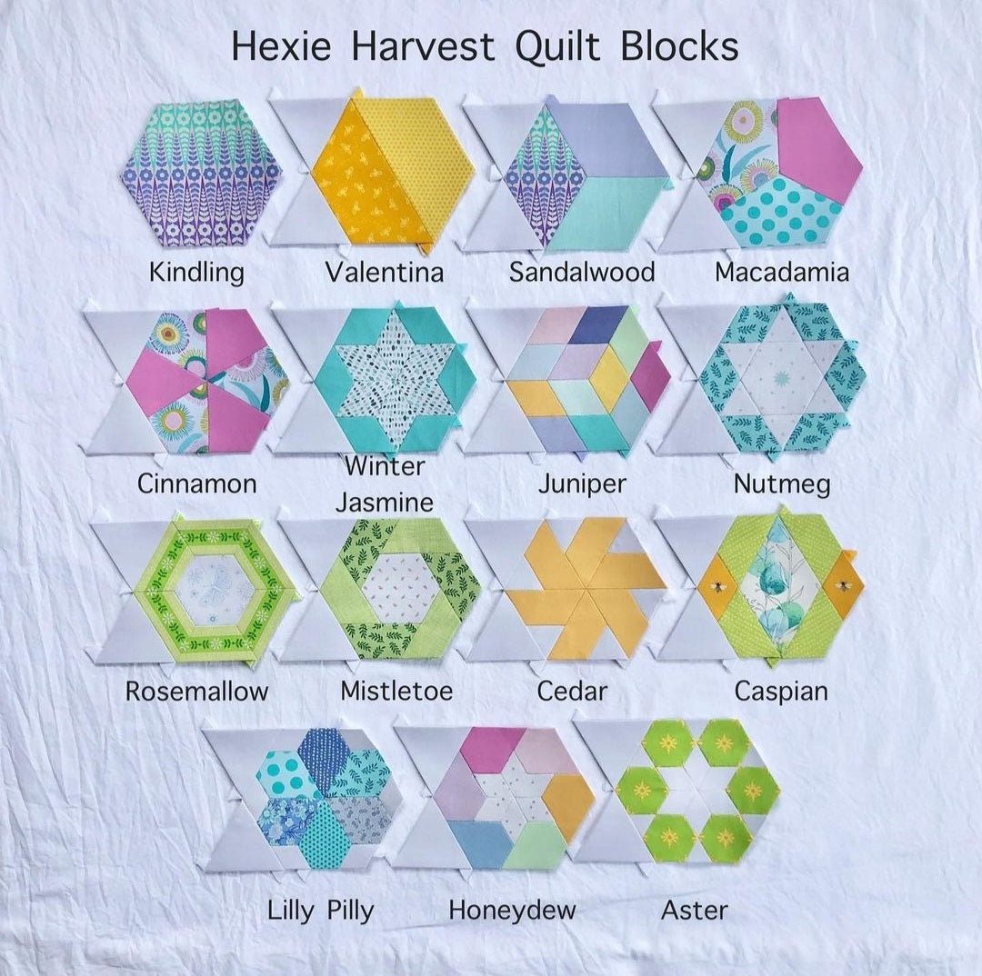 Hexie Harvest Quilt Acrylic Template Set – Tales of Cloth